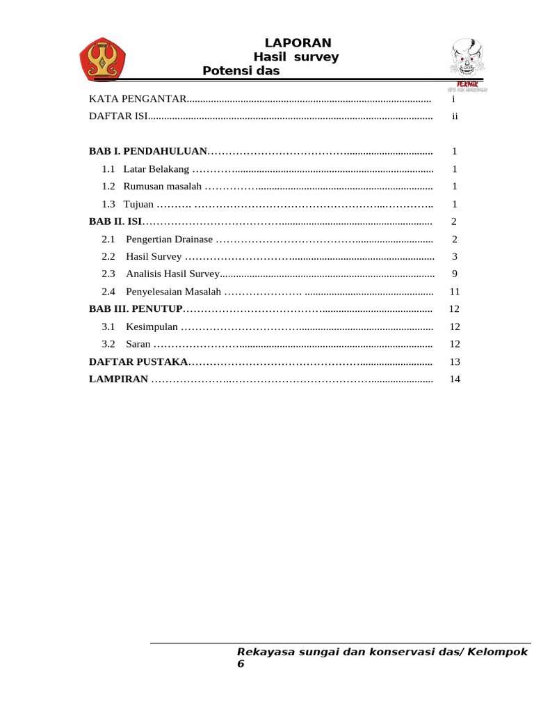 Laporan Drainase | PDF