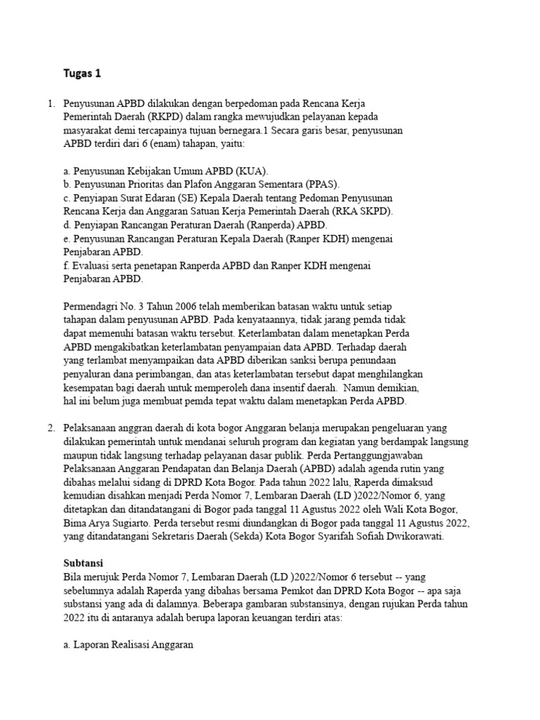 Tugas 1-Administrasi Pemerintahan Daerah | PDF | Bisnis