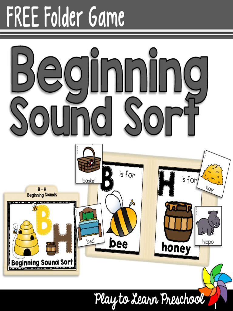 Play To Learn Preschool: B - H Beginning Sounds | PDF | Human ...