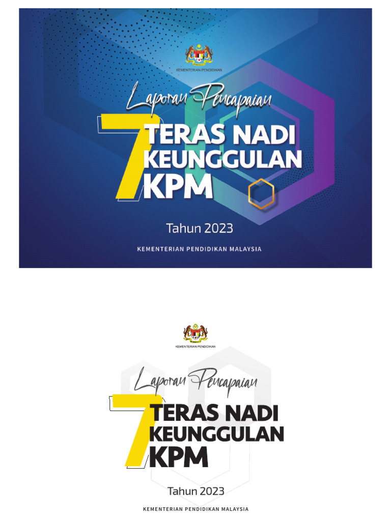 Buku Laporan Pencapaian 7 Teras Nadi Keunggulan KPM Tahun 2023 (1) | PDF