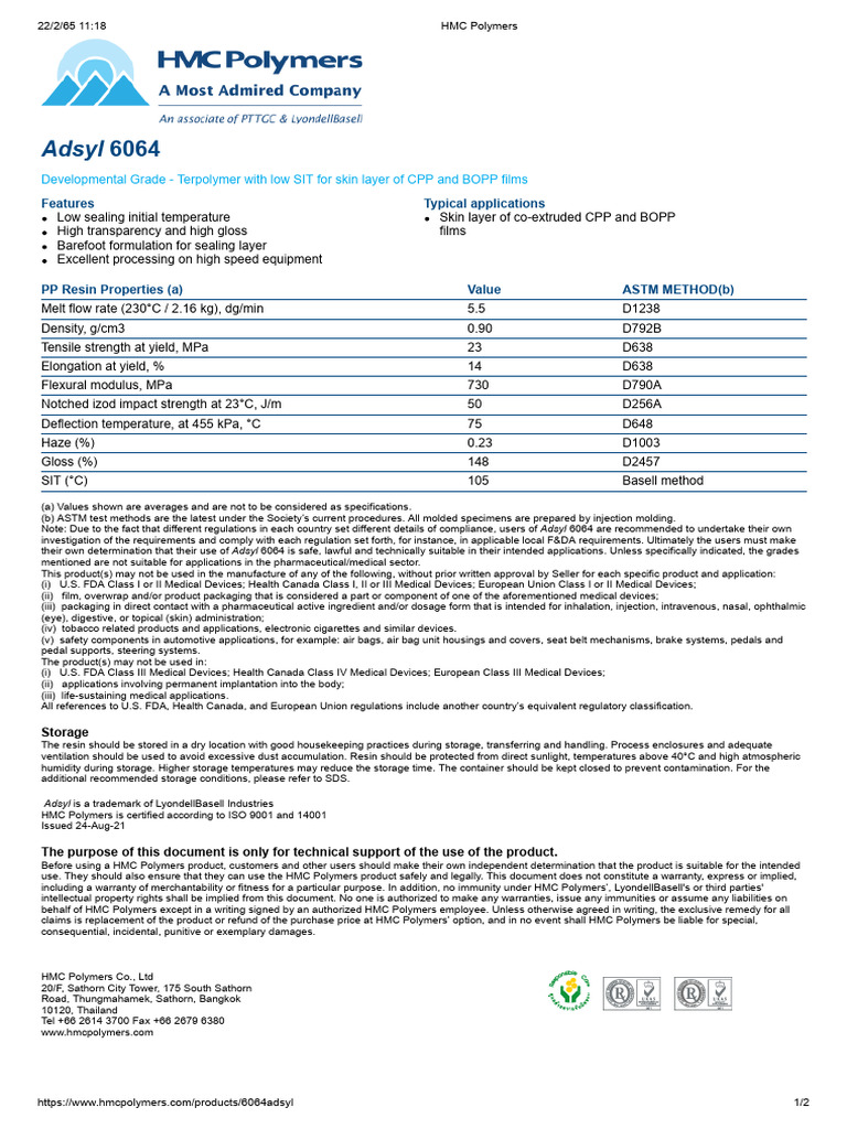 Ultra Polymer Corporation Co., LTD.: Adsyl | PDF | Medical Device ...