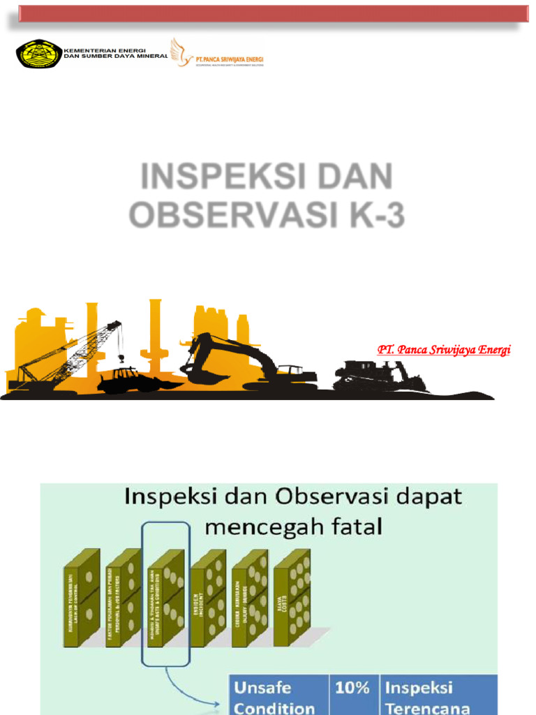 Inspeksi K3 PT. Panca Sriwijaya Energi | PDF