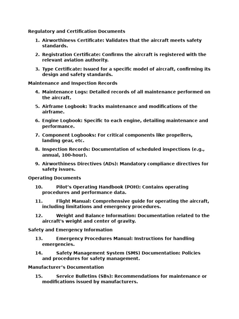 Aircraft Documents | PDF | Aviation