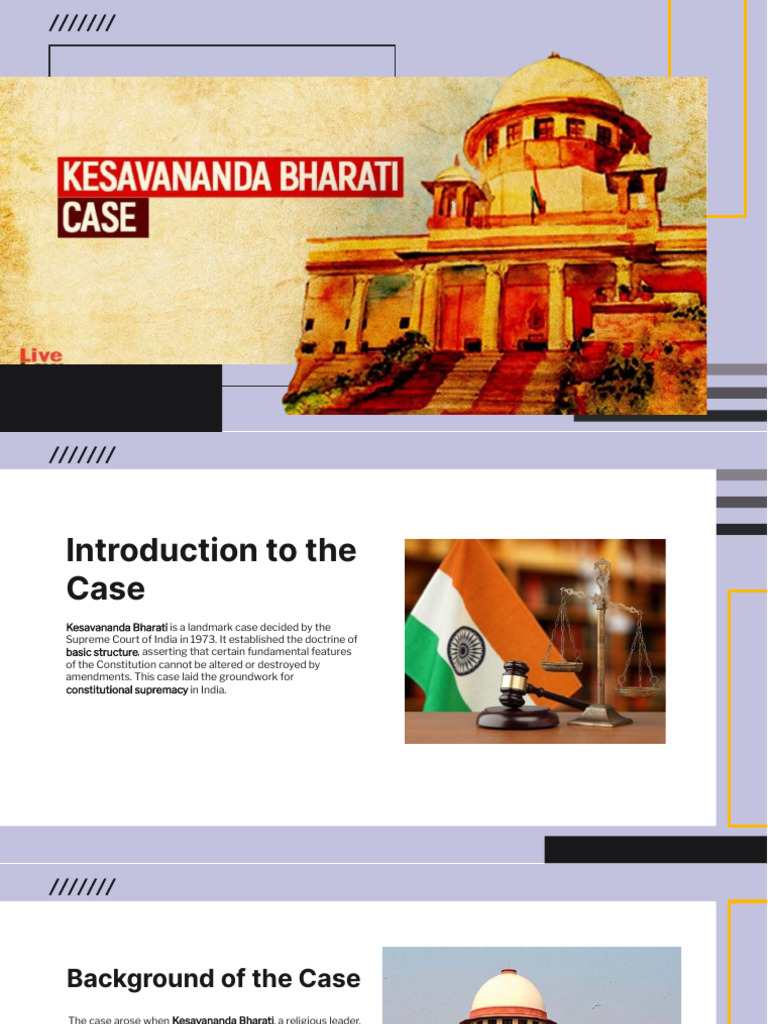 The Kesavananda Bharati Case of 1973 | PDF