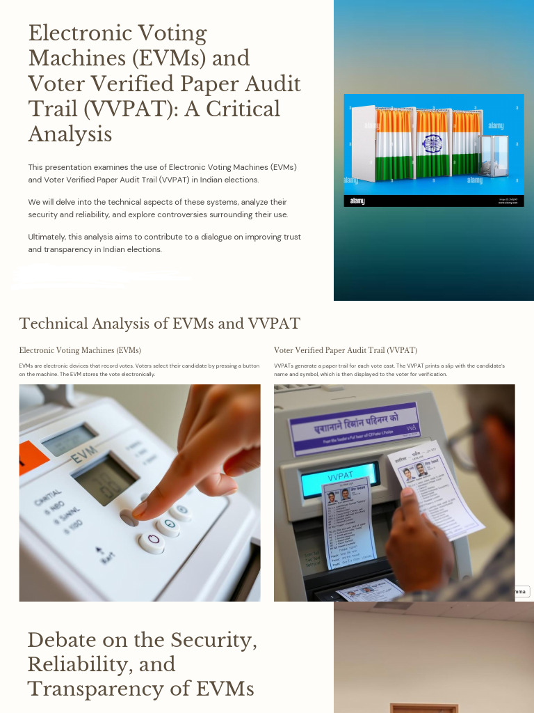 Electronic Voting Machines (EVMs) | PDF | Electronic Voting | Elections