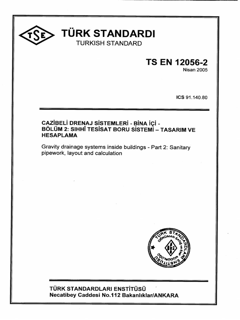 TS en 12056-2 | PDF