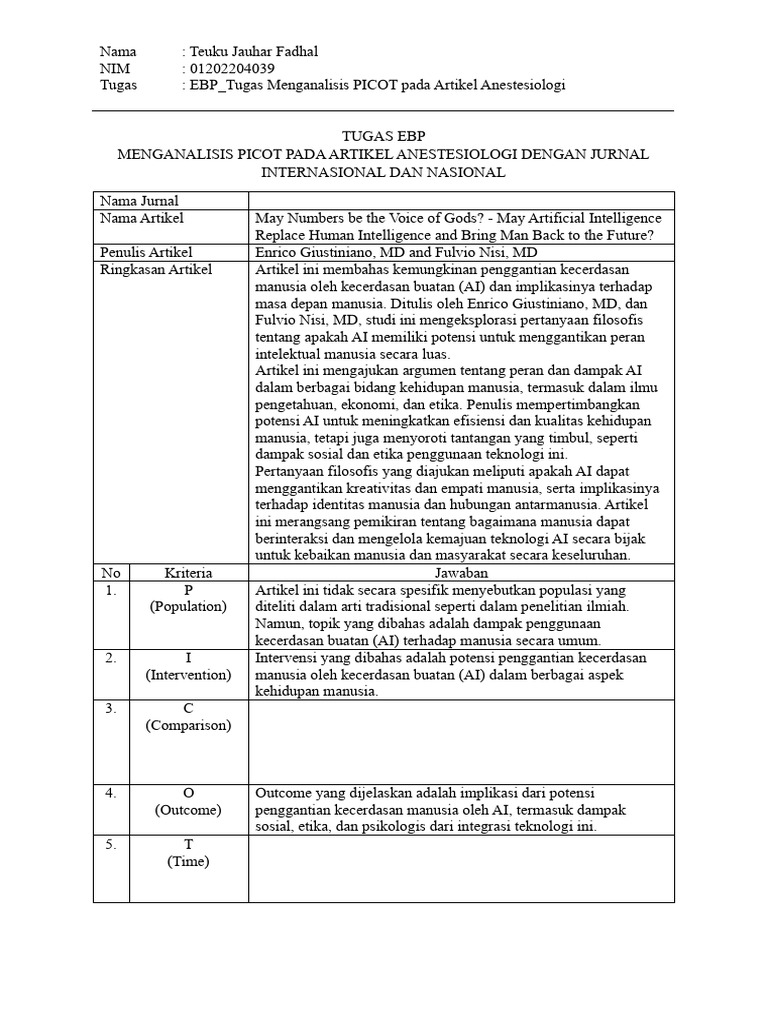 Teuku Jauhar Fadhal EBP | PDF