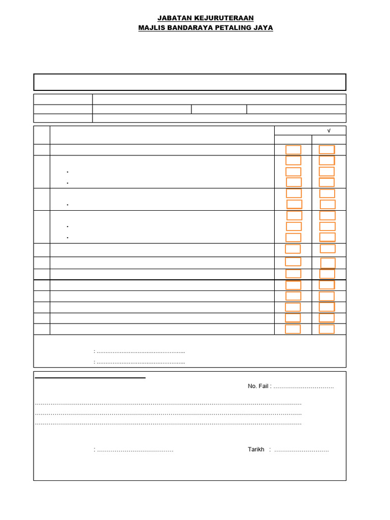 MBPJ - Borang Permohonan Permit | PDF