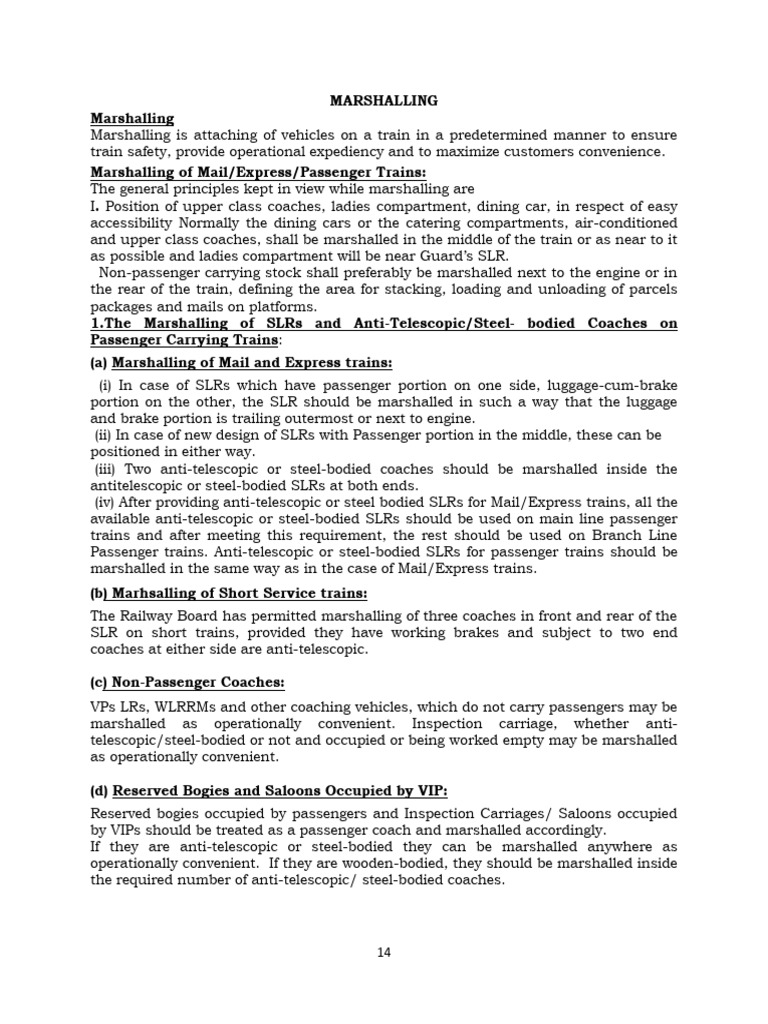 1615365534204-3. Marshalling | PDF | Train | Locomotives