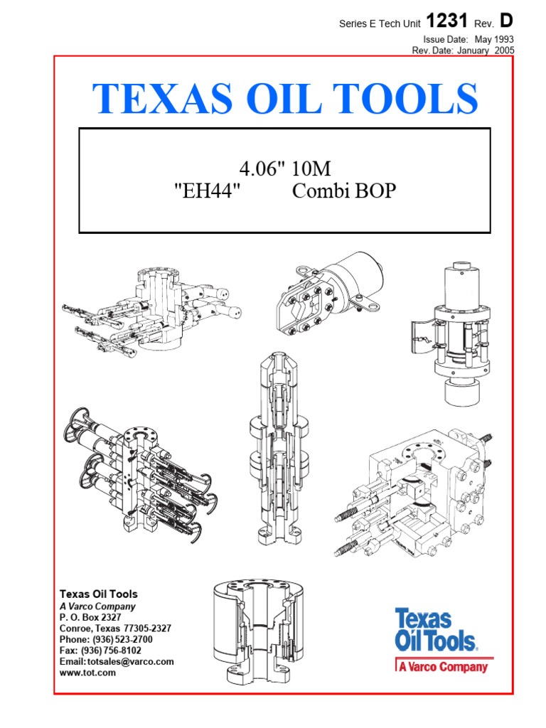 Manuale BOP TOT Combi 4.06 10K | PDF | Valve | Piston