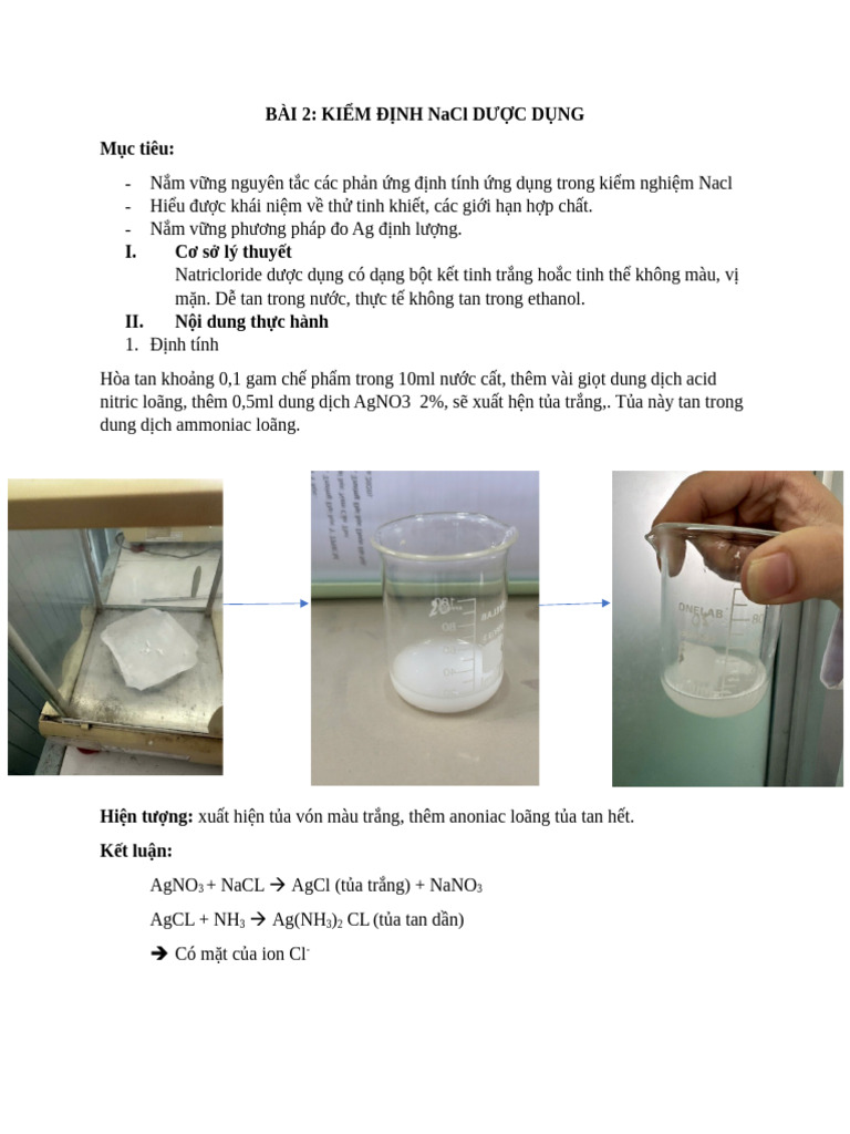 Hoa Duoc Bai 2 Nacl Duoc Dung | PDF