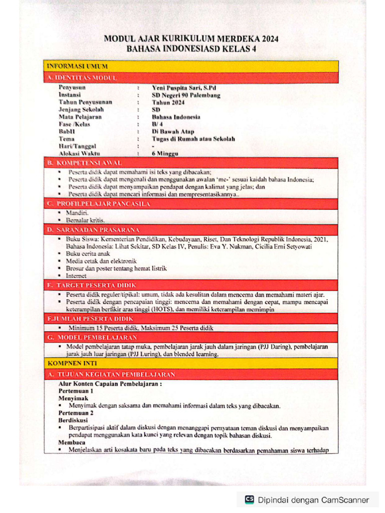 Modul Ajar PMM | PDF