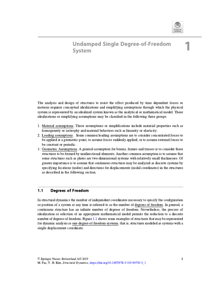 Lecture 5 - Introduction To Dynamics of Structure | PDF