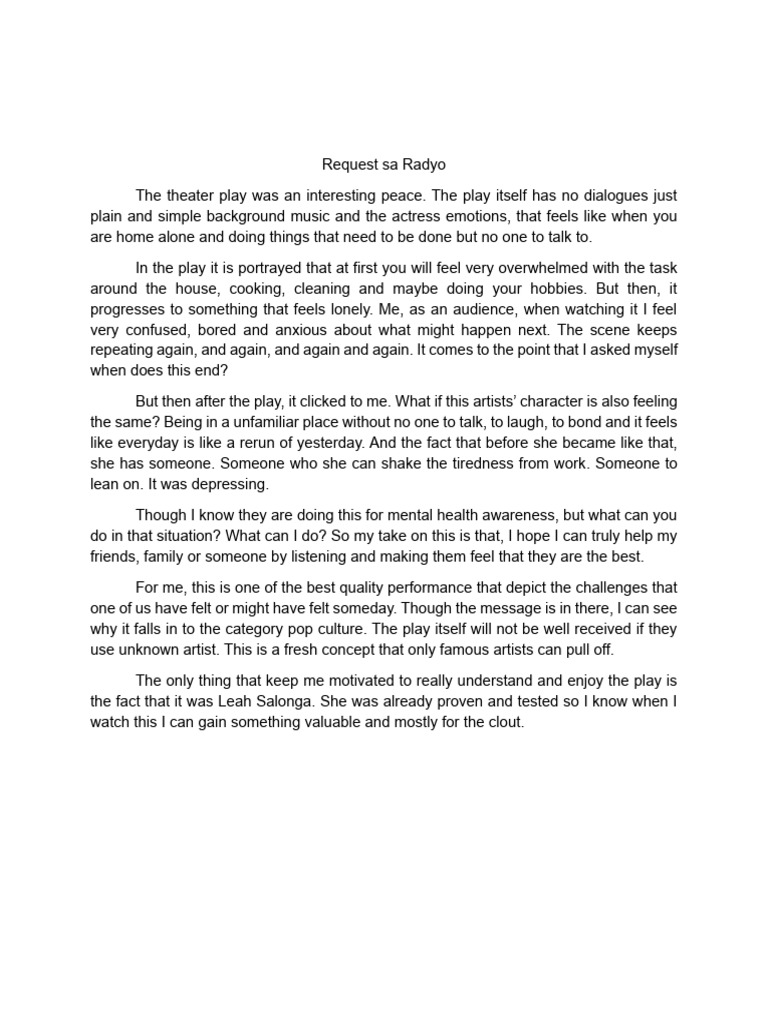 Request Sa Radyo | PDF