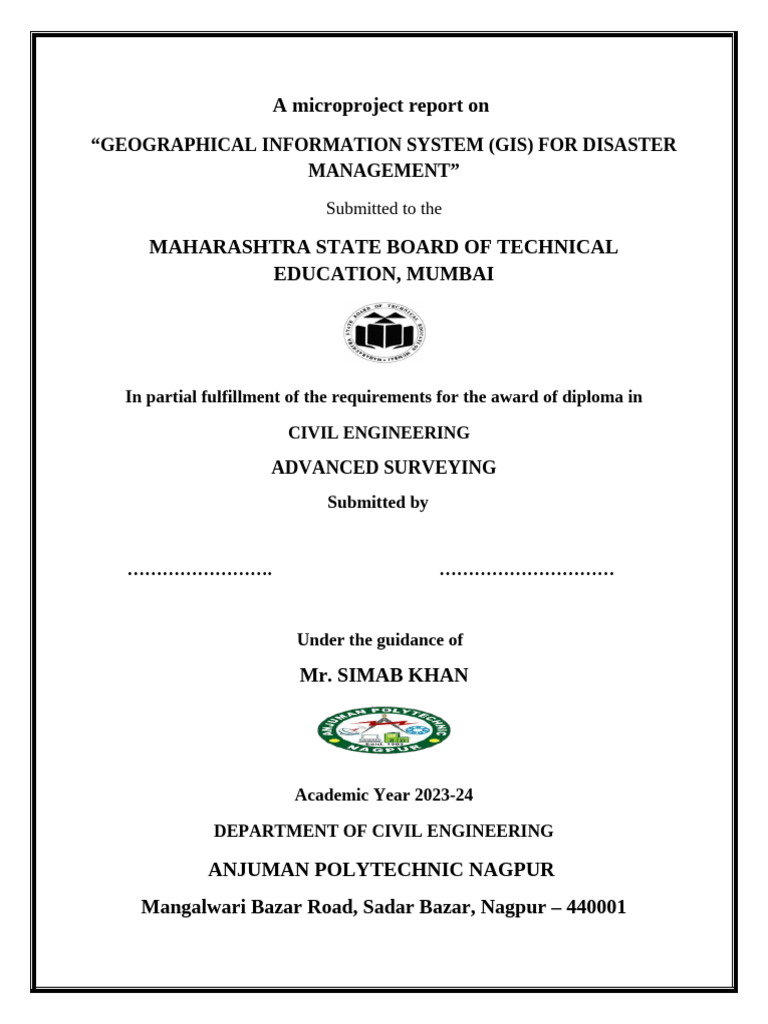 Asu Microproject Sample | PDF | Arc Gis | Geographic Information System