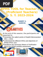 Annotations For RPMS-2023-2024 | PDF | Learning | Teachers