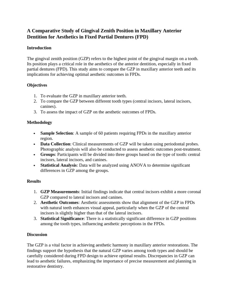 Gingival Zenith Article | PDF | Tooth | Aesthetics