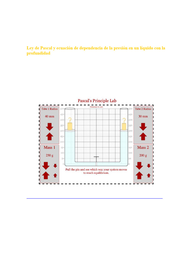 Ley de Pascal y Presión Manométricañ | PDF | Presión | Líquidos