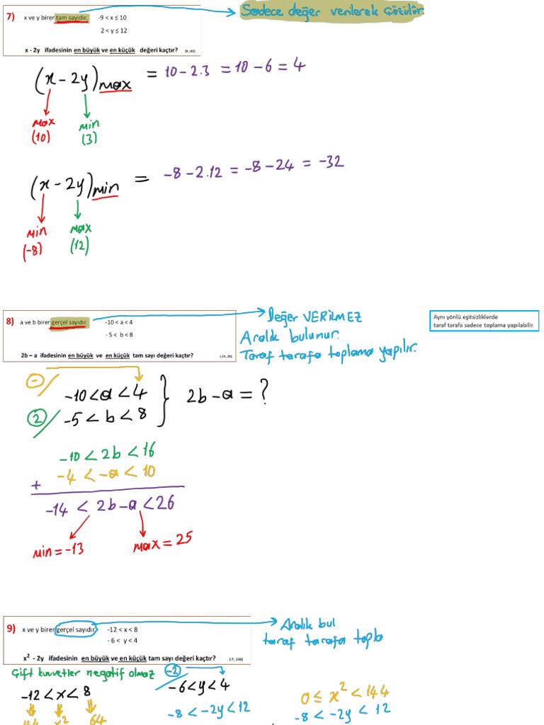 Matematik 6. Ders | PDF
