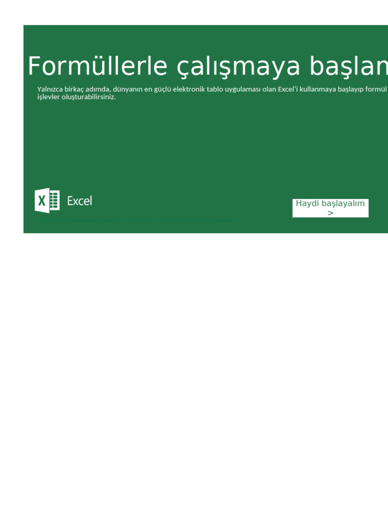 Formül Eğitimi1 | PDF