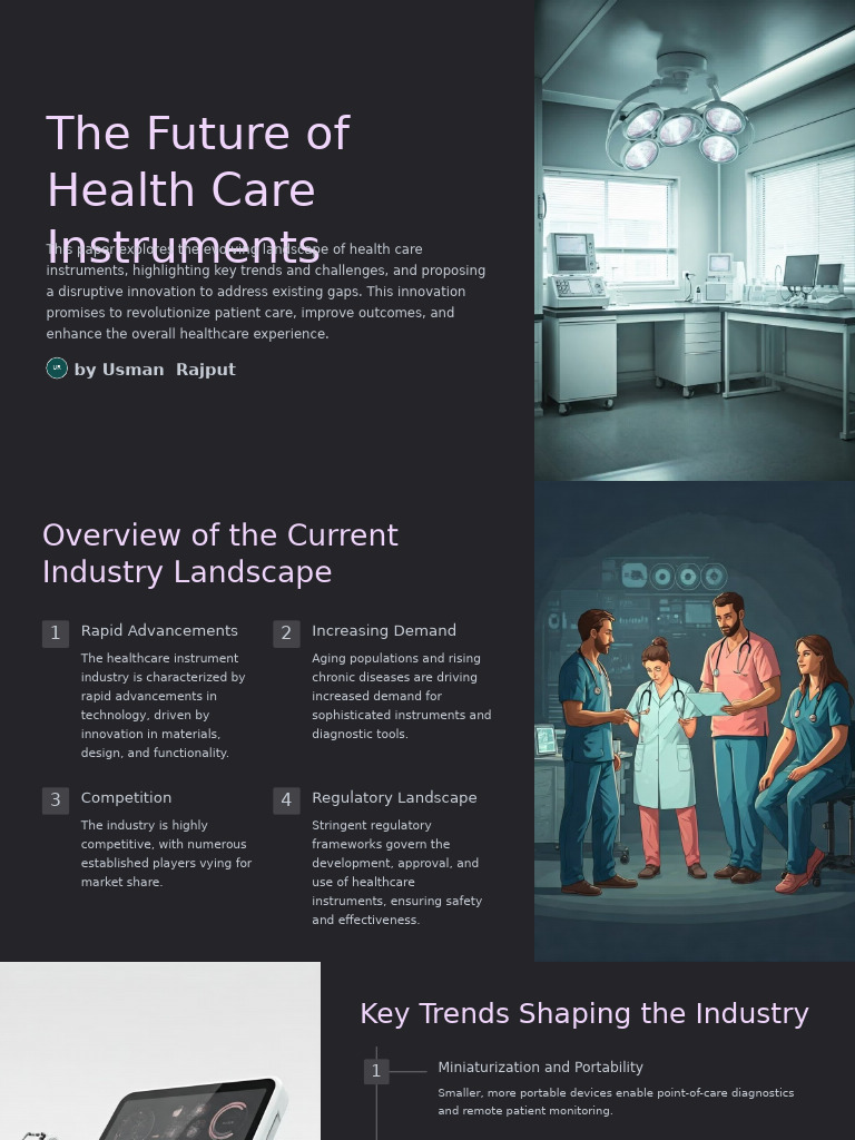 Future Innovations in Healthcare Instruments | PDF | Health Care ...