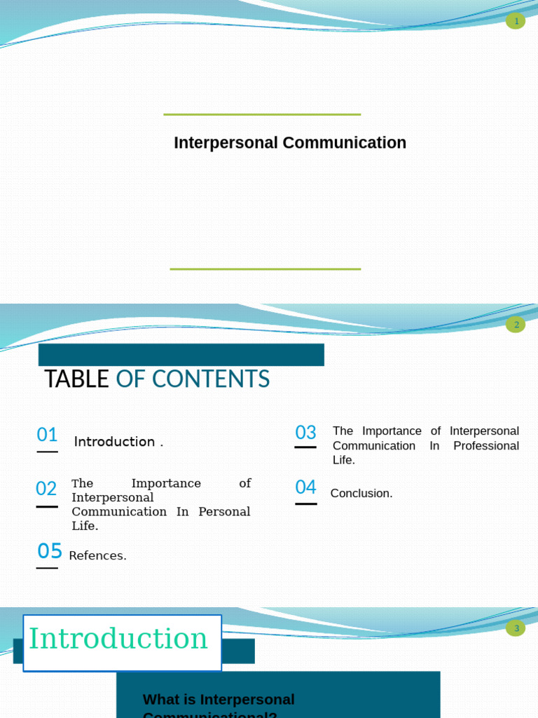 Interpersonal COM | PDF | Interpersonal Communication | Communication
