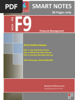 ACCA PM Exam Cheat Sheet | PDF | Performance Indicator | Return On ...