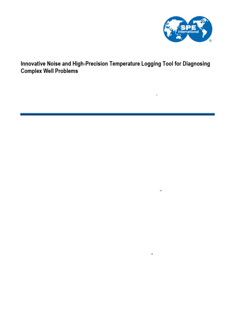 SPE 161712 - Innovative Noise and High-Precision Temperature Logging ...
