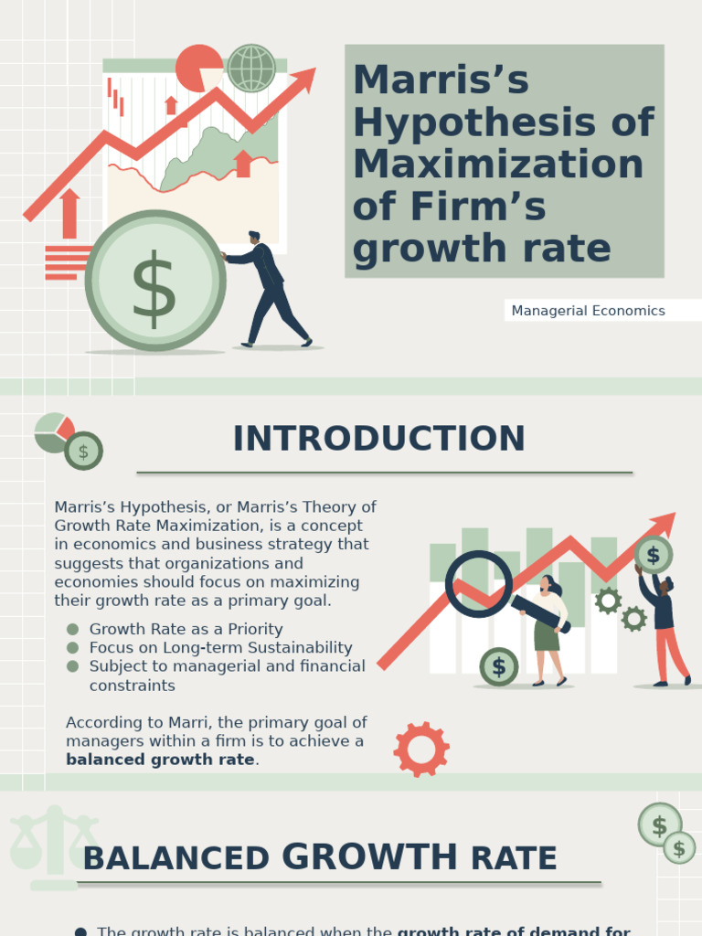 Marris's Hypothesis on Firm Growth Rate | PDF | Economic Growth | Economics