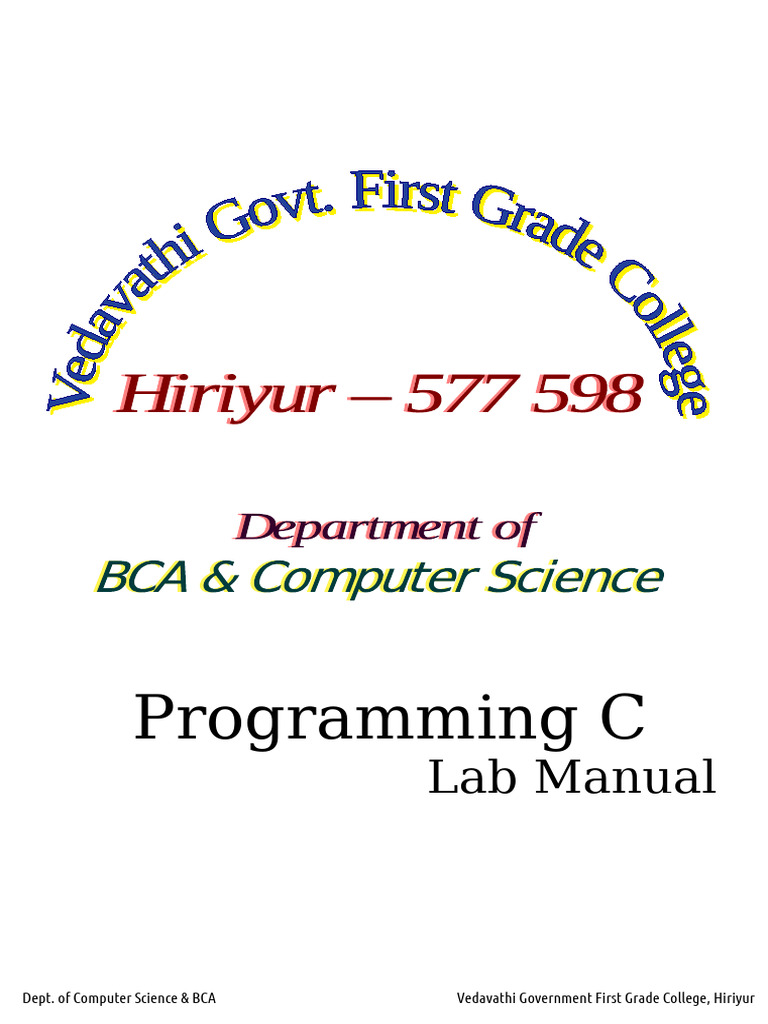 PC Lab Manual | PDF | Computer Programming | Computing PC Lab Manual | PDF | Computer Programming | Computing