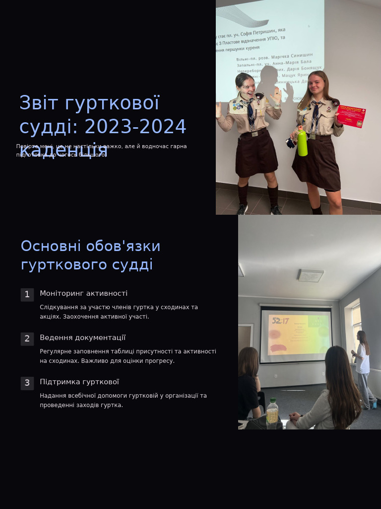 Zvit Gurtkovogo Suddi 2023 2024 Kadenciya | PDF