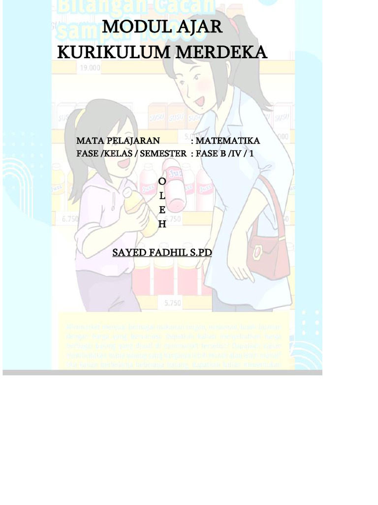 Modul Ajar Matematika | PDF | Karier & Perkembangan