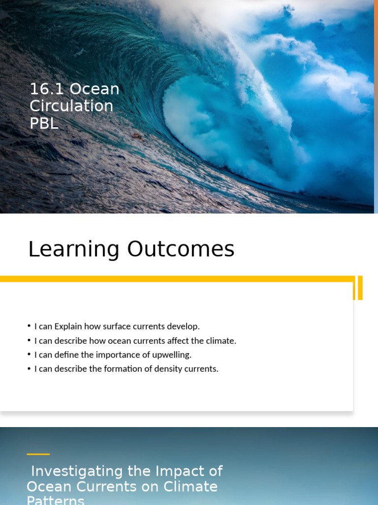 Ocean Circulation PBL - B | PDF | Oceans | Environmental Engineering