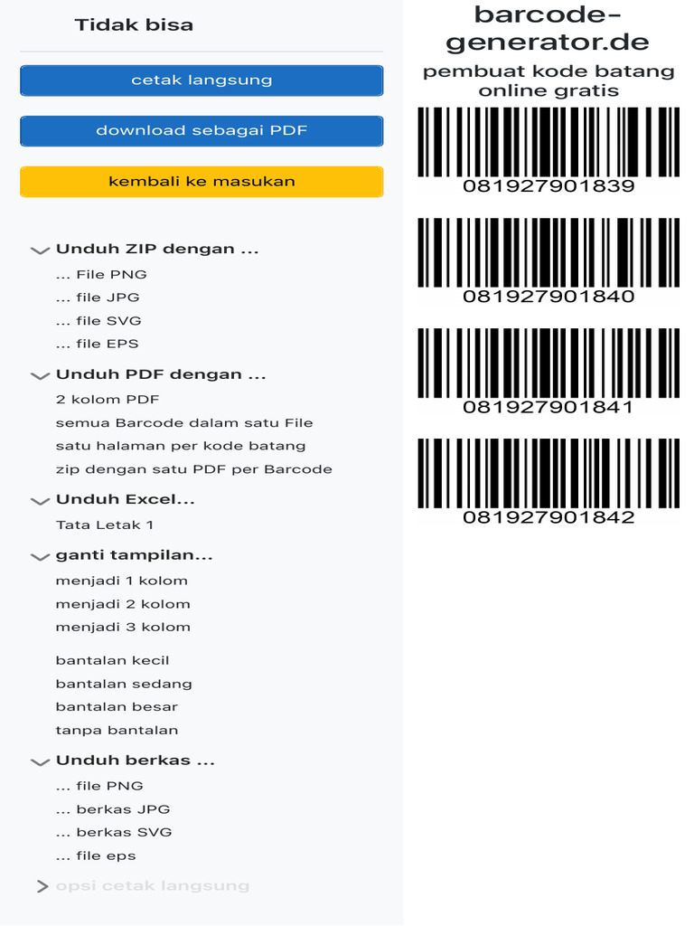 Barcode Generator - Barcode Yang Anda Buat 2 | PDF