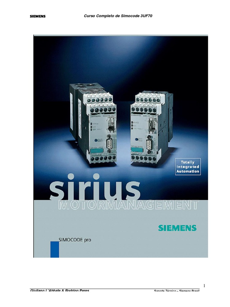 Curso Completo de Simocode 3UF70 Revisão 2 | PDF | PCs (computadores ...