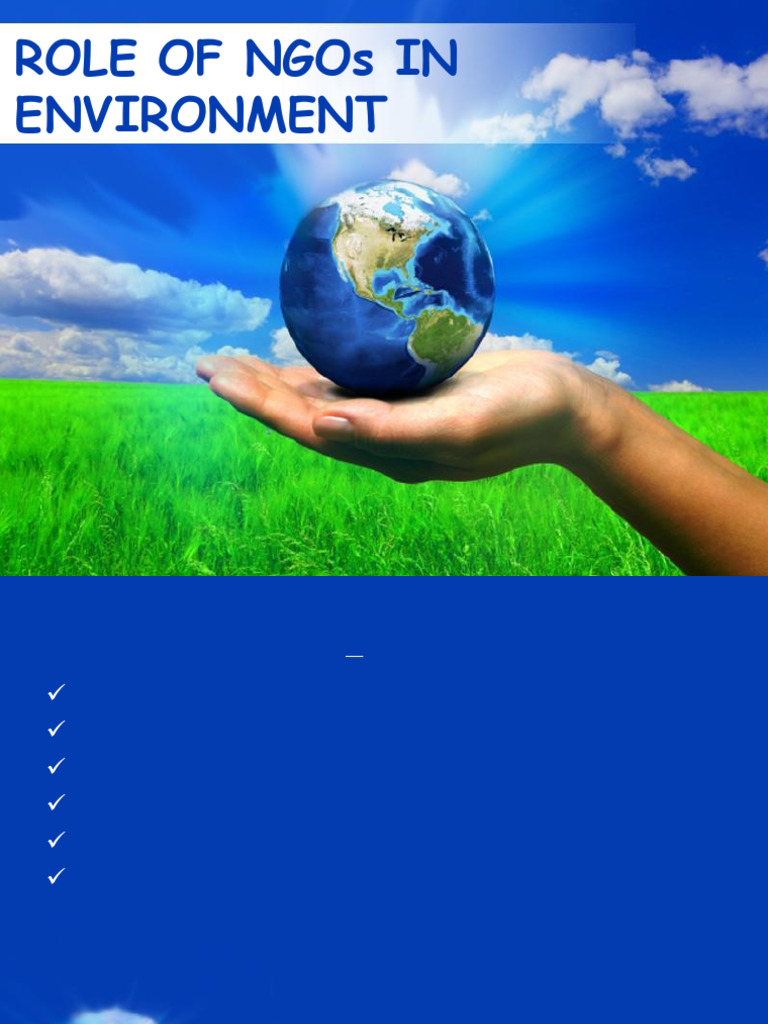 Role of Ngos in Environment New | PDF | Non Governmental Organization ...