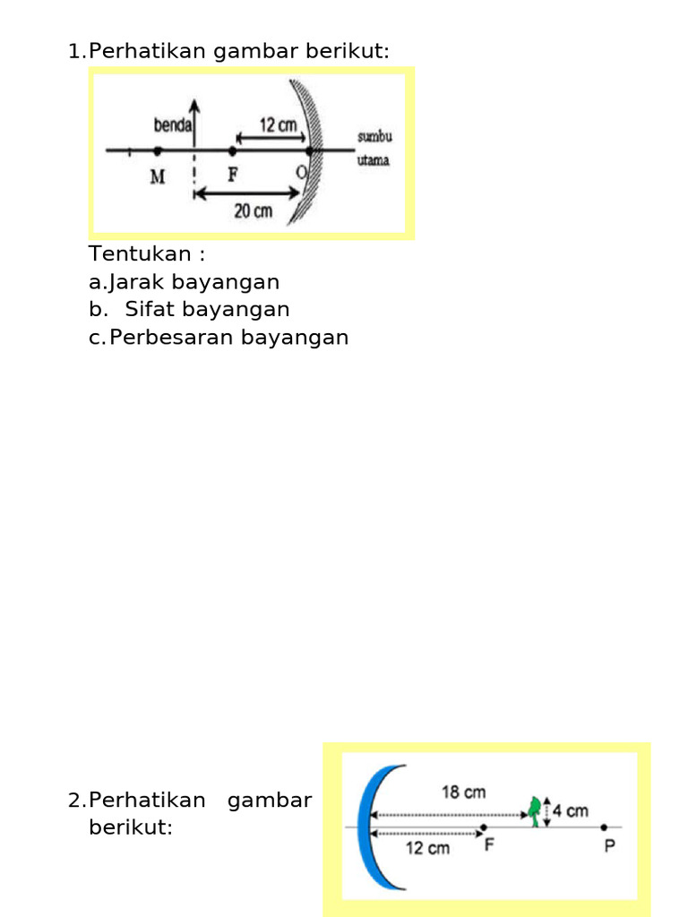 Soal dan Contoh Cermin Datar | PDF | Karier & Perkembangan | Seni