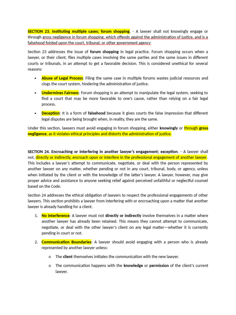 cpra sec. 23 | PDF | Conflict Of Interest | Lawyer