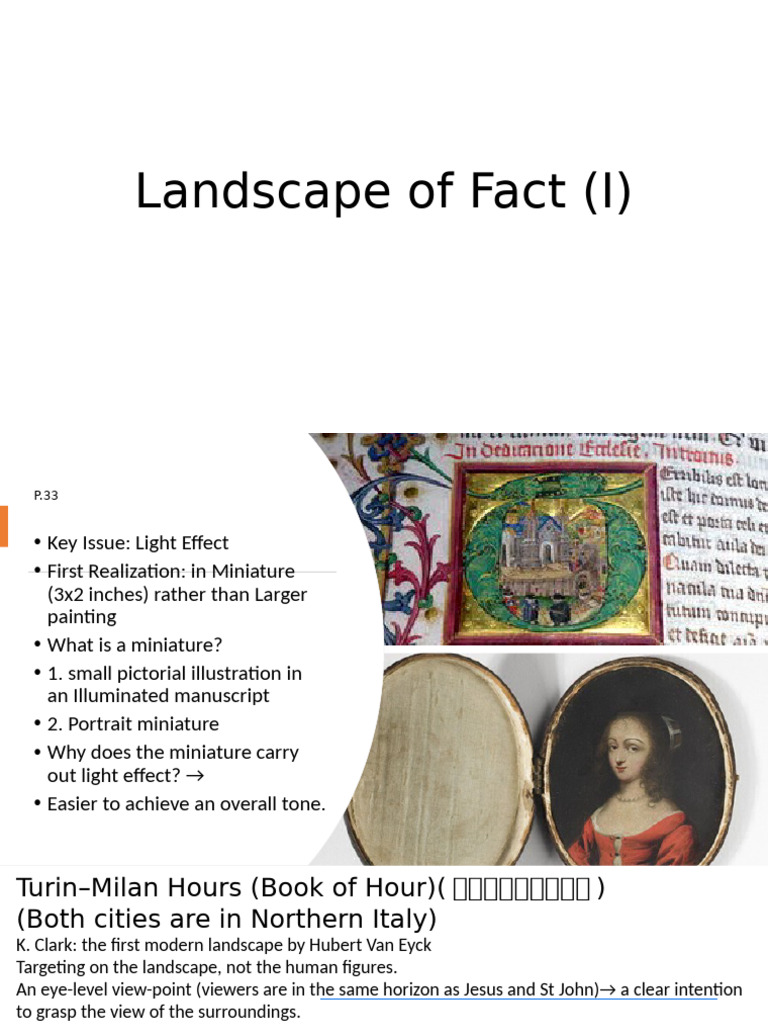 The Evolution of Landscape Painting | PDF | Paintings
