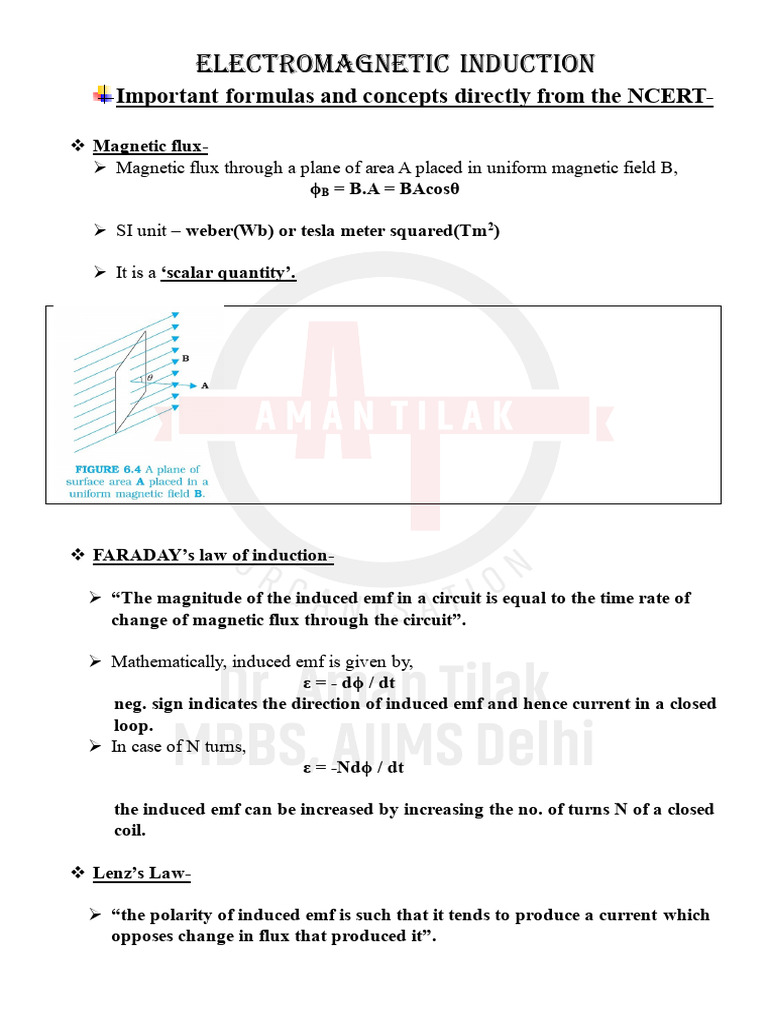 Nse 20. Electromagnetic Induction | PDF | Electromagnetic Induction | Inductance