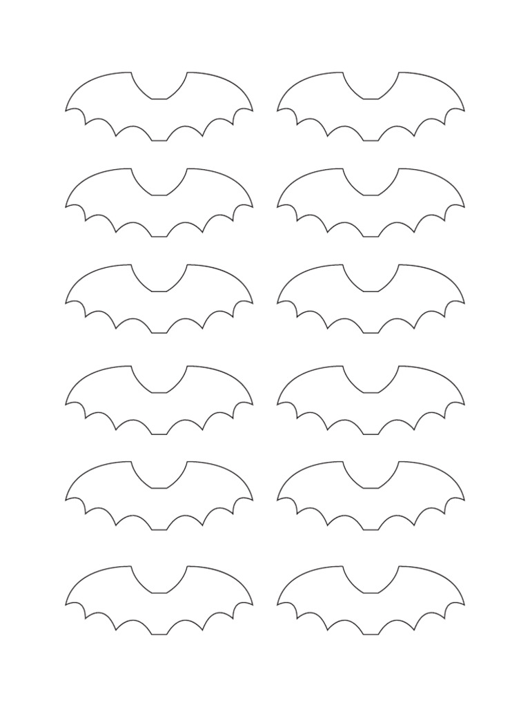 3 Inch Bat Wing Template | PDF