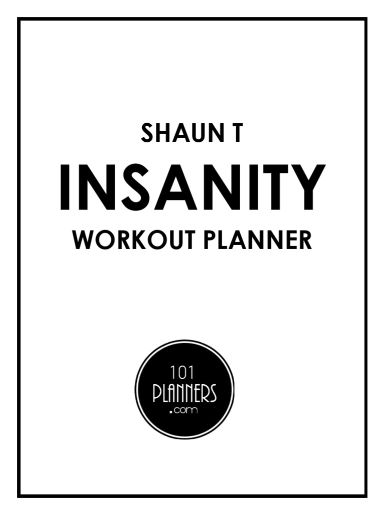 Insanity Workout Planner 1 | PDF | Food Energy | Foods