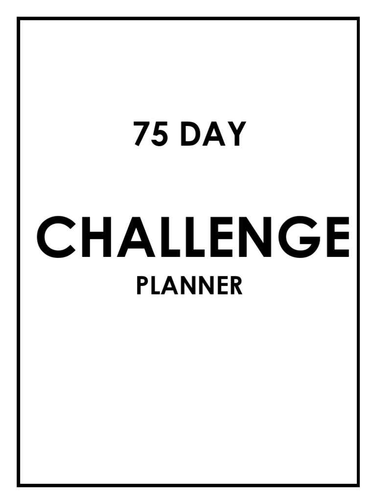 75 Day Challenge Diet Planner | PDF | Foods | Carbohydrates
