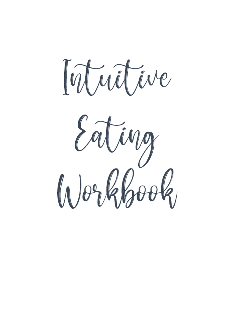 Intuitive Eating Journal | PDF | Dieting | Eating