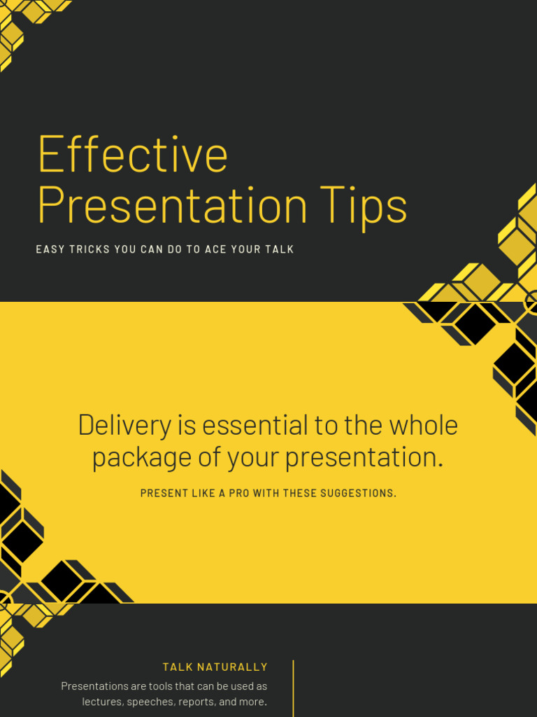 Effective Presentation Tips | PDF