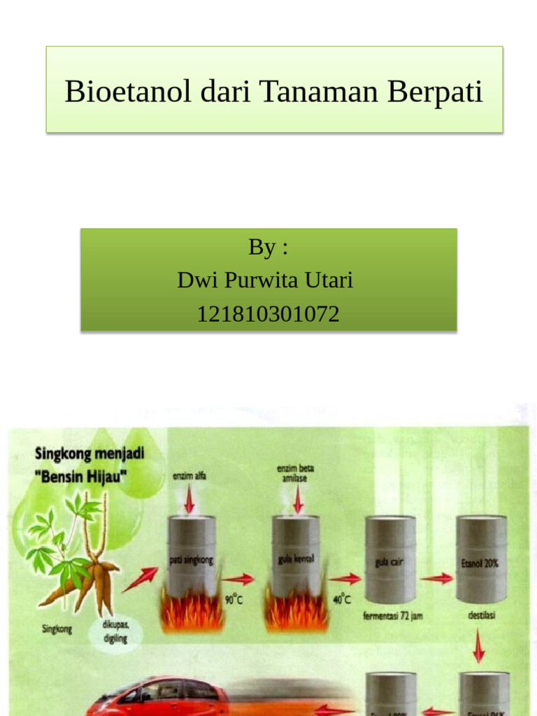 Bioetanol: Sejarah dan Produksi | PDF