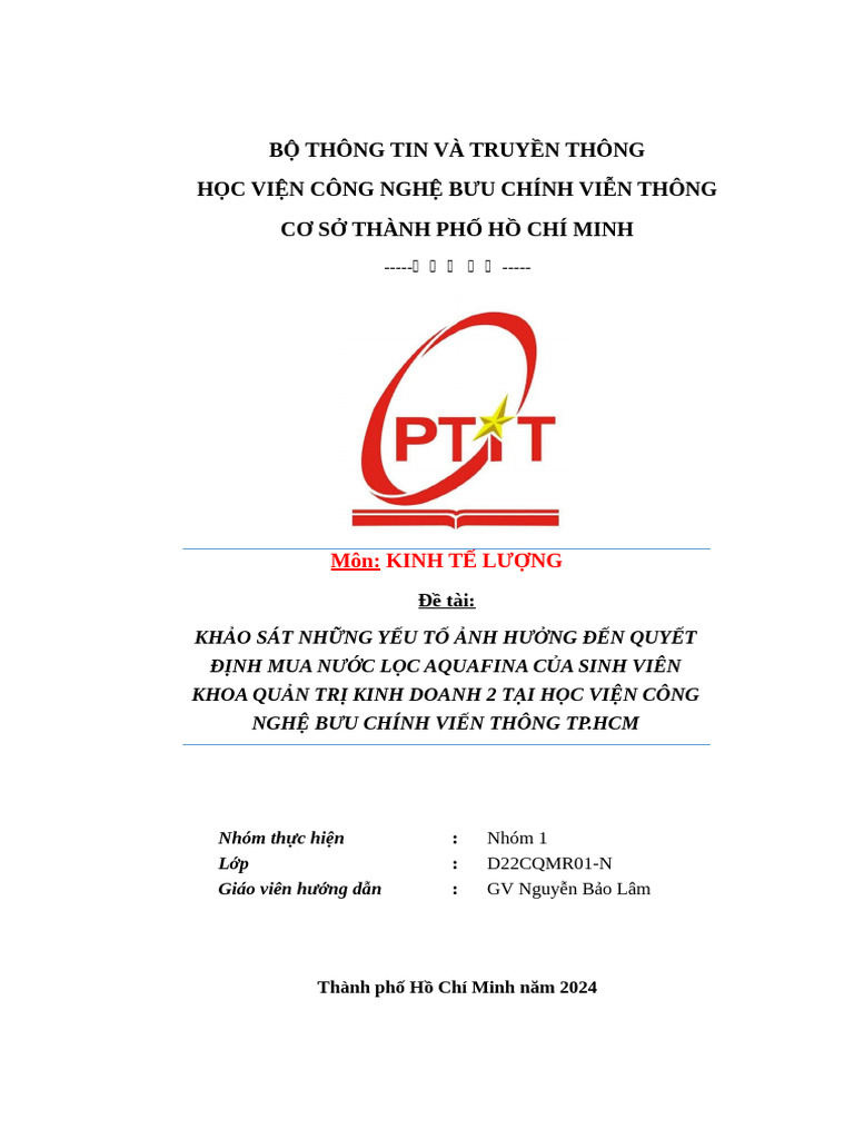 Nhóm 1 - KTL - Marketing | PDF