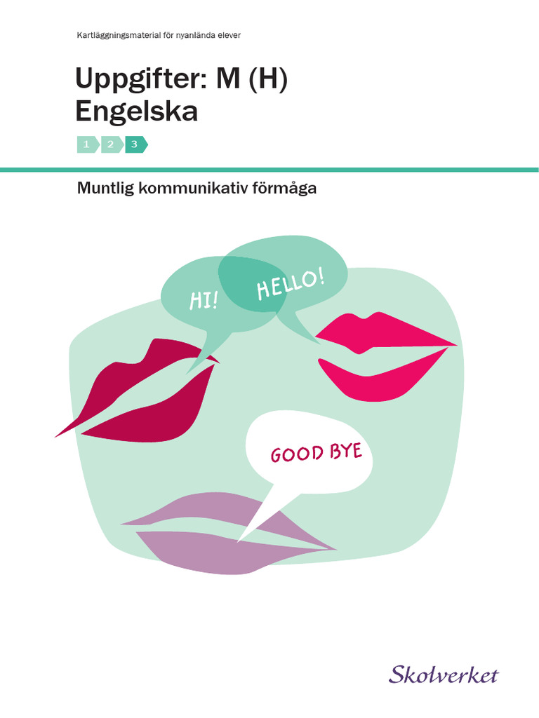 Uppgifter Muntlig Förmåga Engelska | PDF