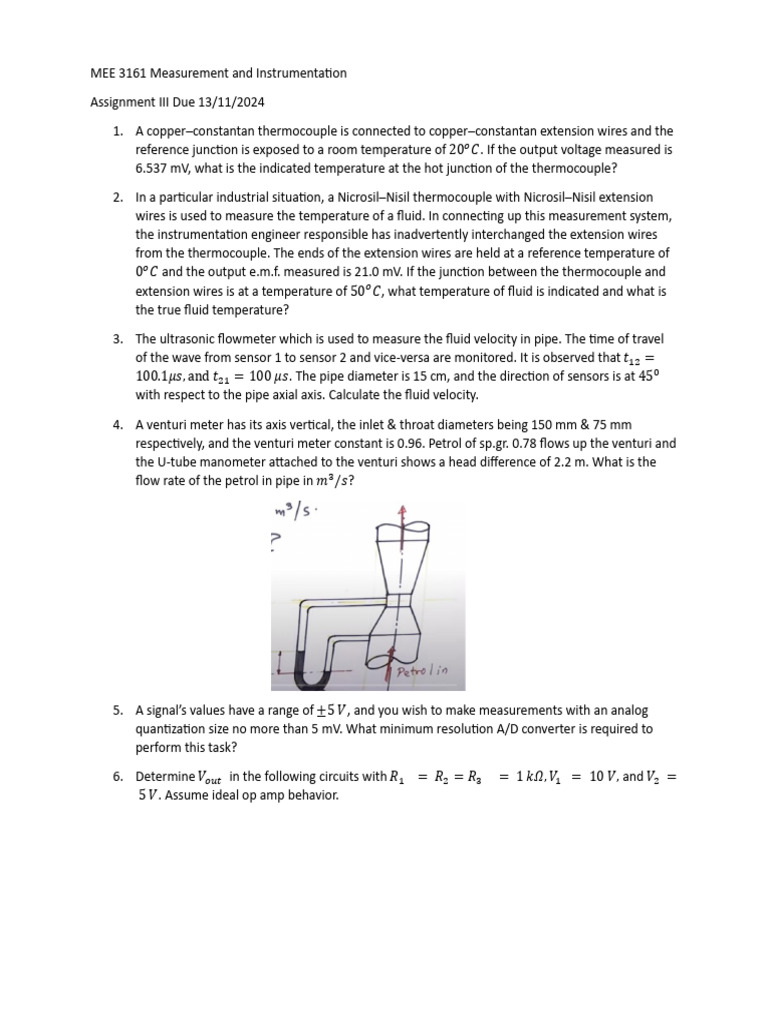 MEE 3162 Assignment III | PDF