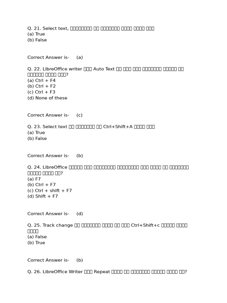 Libreoffice Question Series Part 3 | PDF